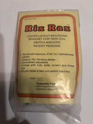 RIX Rax Under-Layout Mounting for Twin Coil Switch Machine #628-1 | eBay