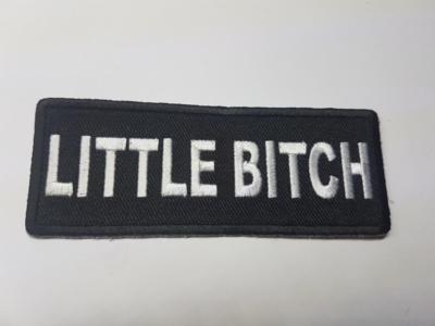 LITTLE BITCH Biker Patch Embroidered Sew Iron on Lady Rider Motorcycle women | eBay Australia