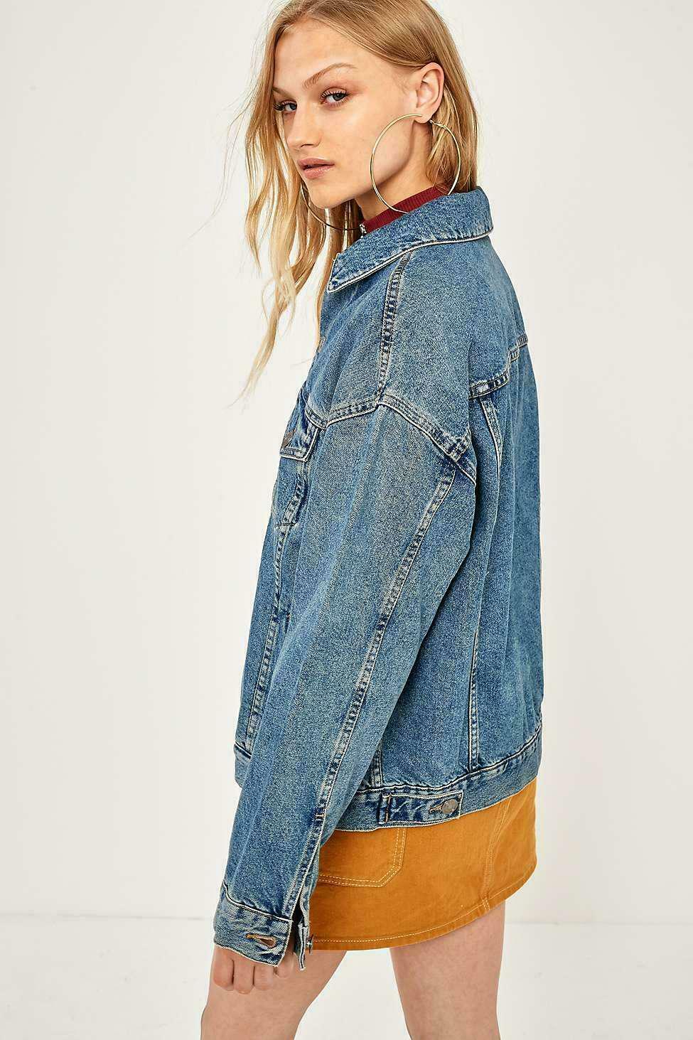 Urban Outfitters BDG Blue Boyfriend Vintage Wash Denim Jacket Size ...
