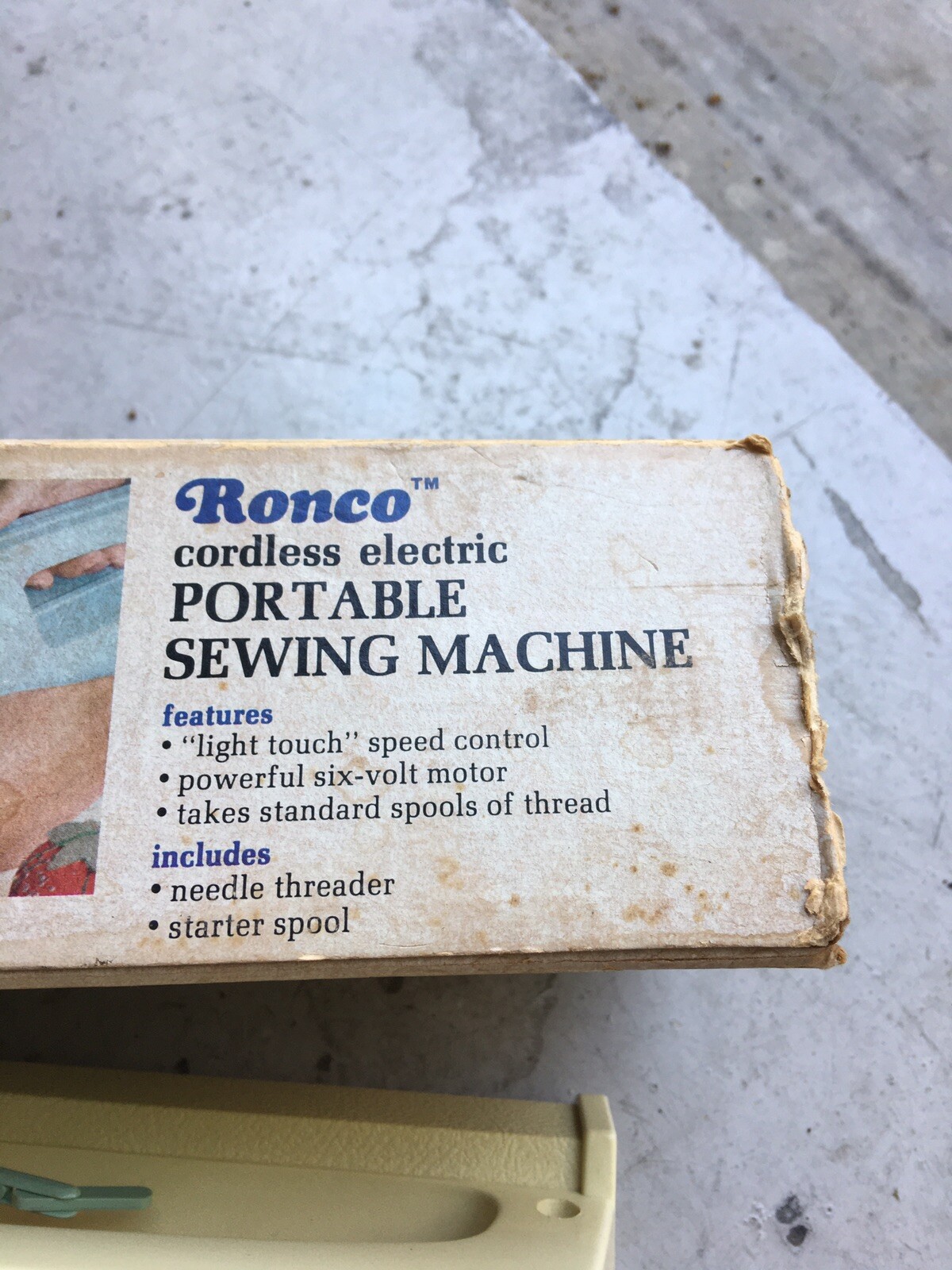 Vintage 1972 Ronco Portable Sewing Machine Preowned | eBay