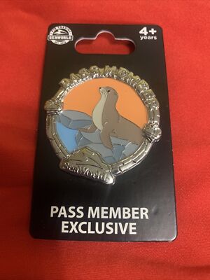 SEAWORLD 2023 PASS MEMBER EXCLUSIVE ORANGE SILVER SEA LION PIN NEW | eBay