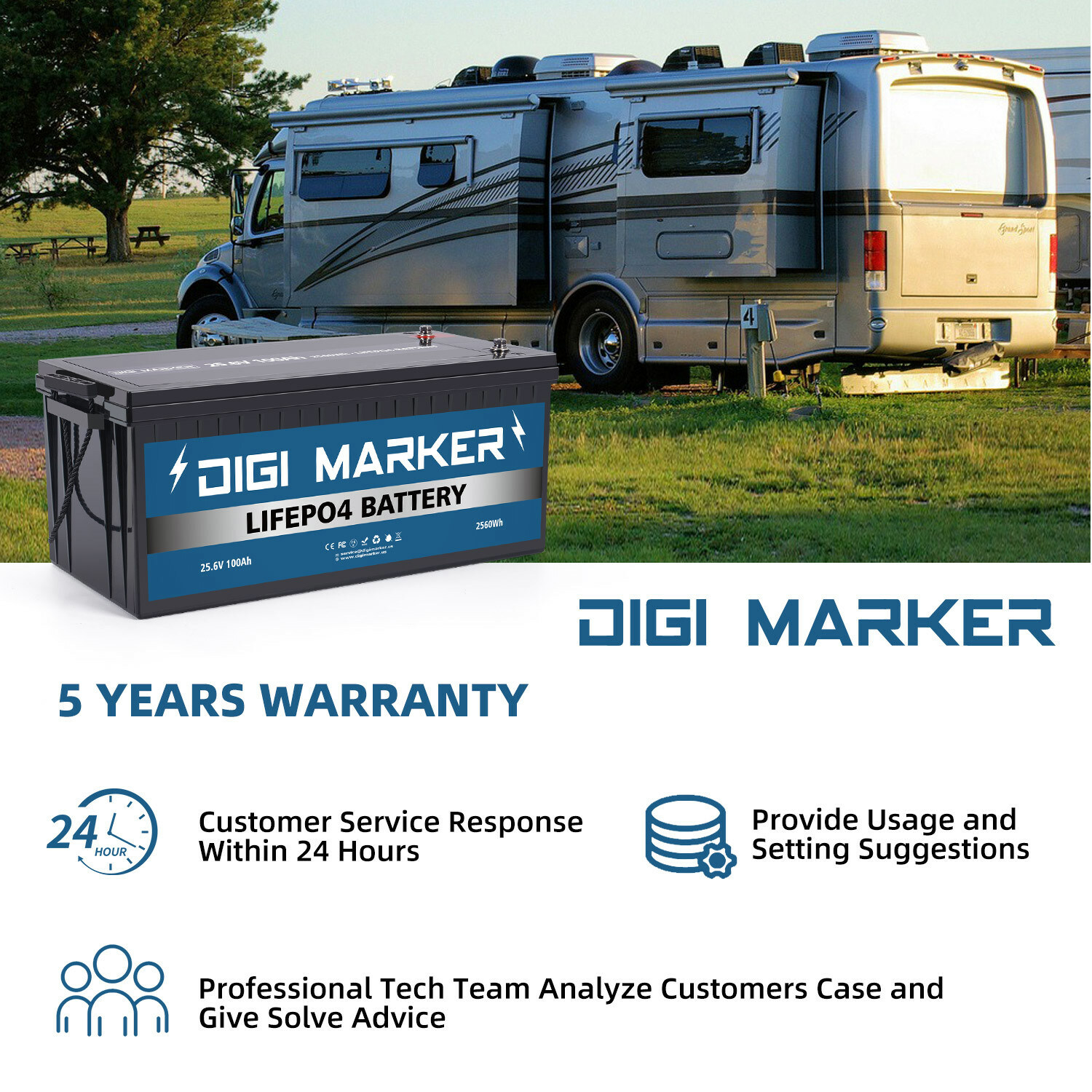 12V 60Ah 135Ah Lithium Iron Battery LiFePO4 4000+ Deep Cycle Caravans ...