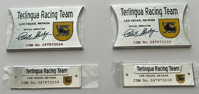2008 Shelby Terlingua Racing Team CSM ID Bade Set - New Never Issued ...