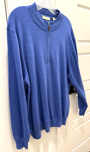 ***DONALD ROSS***MENS HEAVEN BLUE LARGE SWEATER - LONG SLEEVE MERINO ...