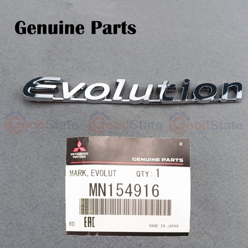 GENUINE Mitsubishi Lancer Evolution 7 VII 8 VIII 9 IX Rear Trunk Emblem ...