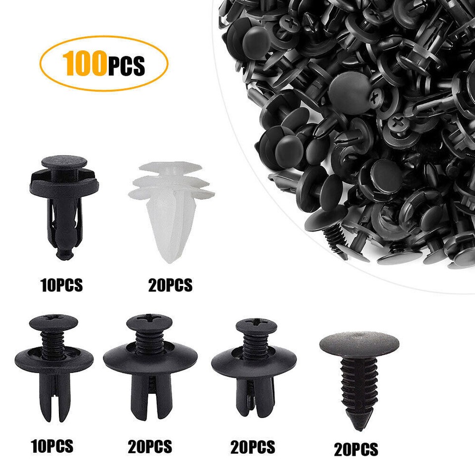 Accessories Car Clips Trim Panel Fender Bumper Engine Push Pin Rivet ...
