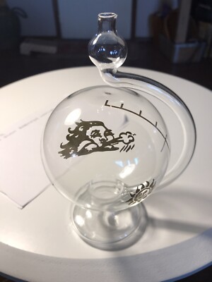 Hand Blown Glass Barometer Weather Ball 9”tall | eBay