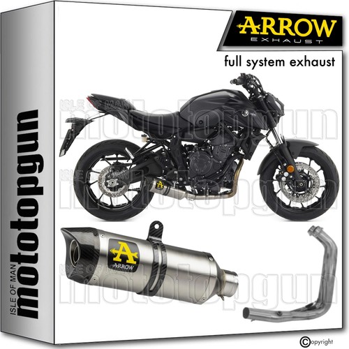 ARROW FULL SYSTEM EXHAUST RC THUNDER ALUMINIUM C YAMAHA MT07 MT-07 21/ ...