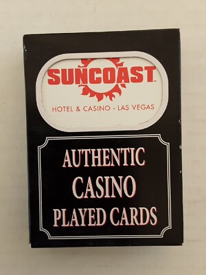 Suncoast Hotel & Casino Las Vegas - Used Playing Cards (SEALED) Red ...