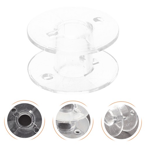 100 Pcs Sewing Machine Bobbin Replaceable Bobbins Empty Spools Thread ...