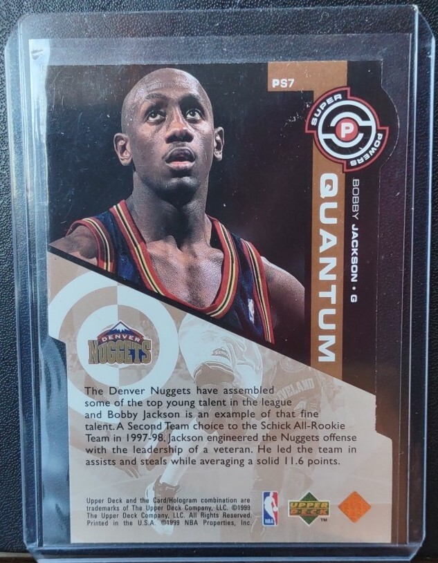 1999 UD New Wave Bronze Quantum Die-Cut Bobby Jackson /1000 #PS7 Denver ...