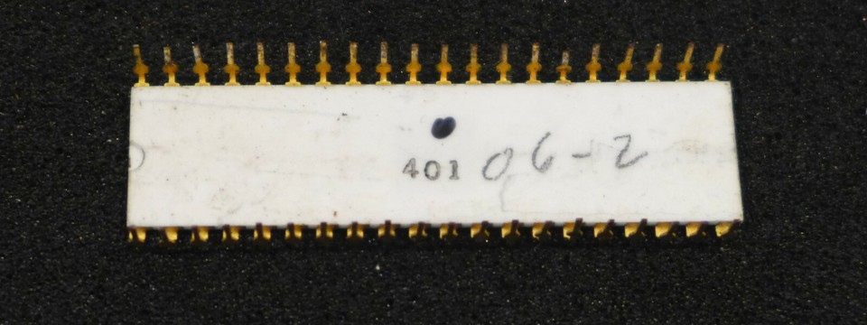 MOS MCS 6502 Vintage Microprocessor--Tested & Working! White DC 3776 ...