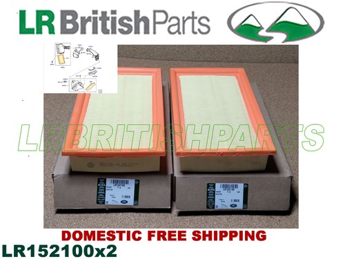 GENUINE LAND ROVER AIR FILTER SET RANGE ROVER 22 ON SPORT 23 ON ...