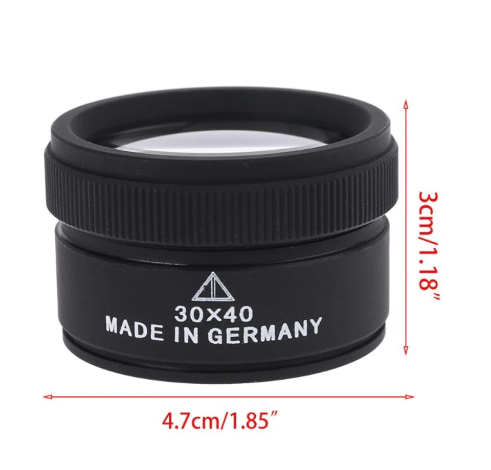 40x Magnifying Glass Eye Loupes Loop Optical Magnifier Jewelry Watch ...