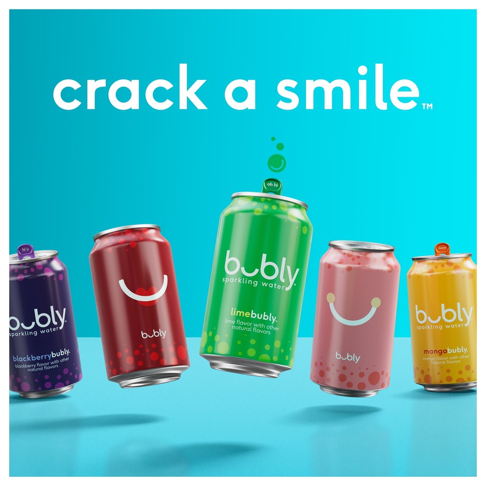 Bubly Sparkling Water, Bellini, Strawberry Sunset and Coconut Variety ...