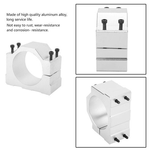 80mm CNC Clamp Mounting Bracket Shaft Spindle Motor Mount Base Holder ...