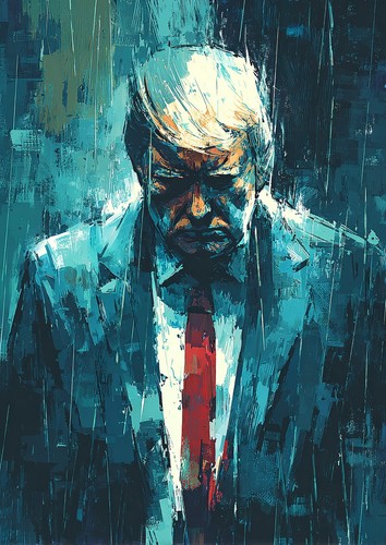 President Trump Art Card 1/1 PaintOholic Signed ONE OF A KIND | eBay UK