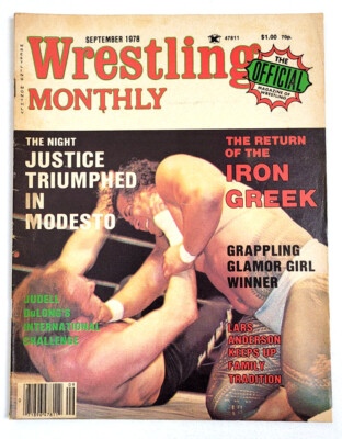 WRESTLING MONTHLY - SEPT 1978 / LARS ANDERSON / IRON GREEK | eBay