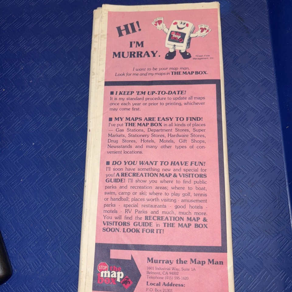 Seattle Muray Street 1980 The Map Box Vintage Map | eBay
