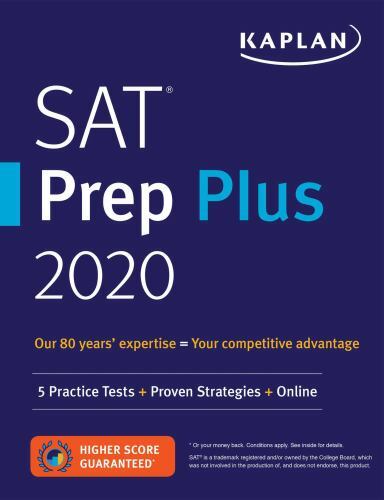 SAT Prep Plus 2020: 5 Practice Tests + Proven Strategies + Online ...