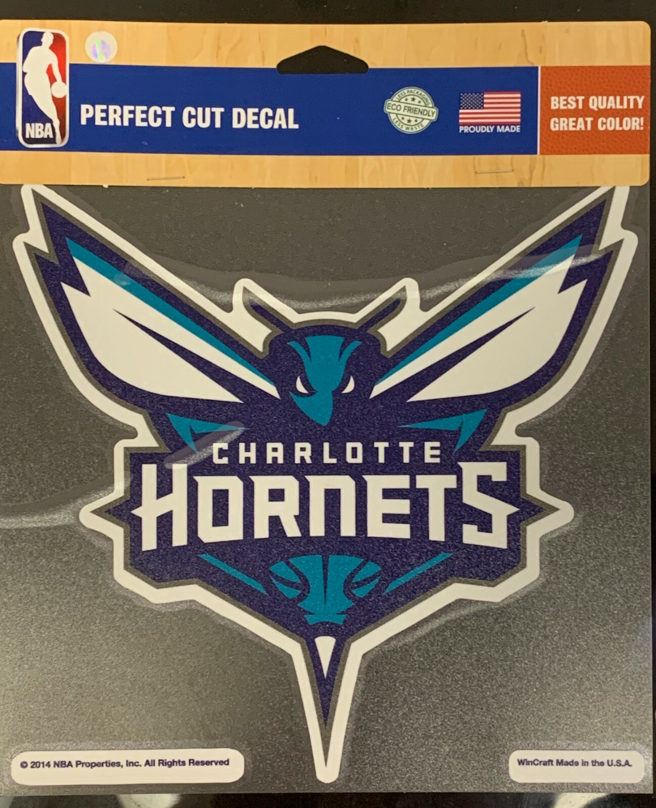 Charlotte Hornets Classic 8"x8" Die Cut Decal NBA Logo Color Sticker ...