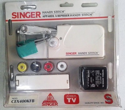SINGER Vintage Handy Stitch Portable Sewing Machine CEX400KFB Battery ...