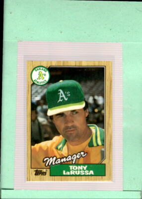 1987 Topps Tiffany #68 Tony LaRussa MINT Athletics ID:49695 | eBay