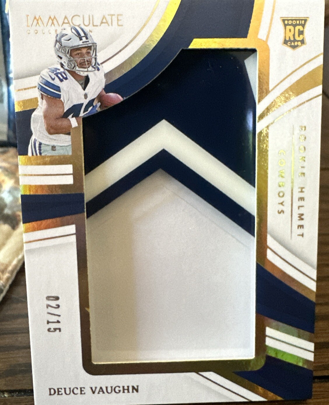 2023 Immaculate Deuce Vaughn Rookie Helmet Star Patch Dallas Cowboys 2/ ...