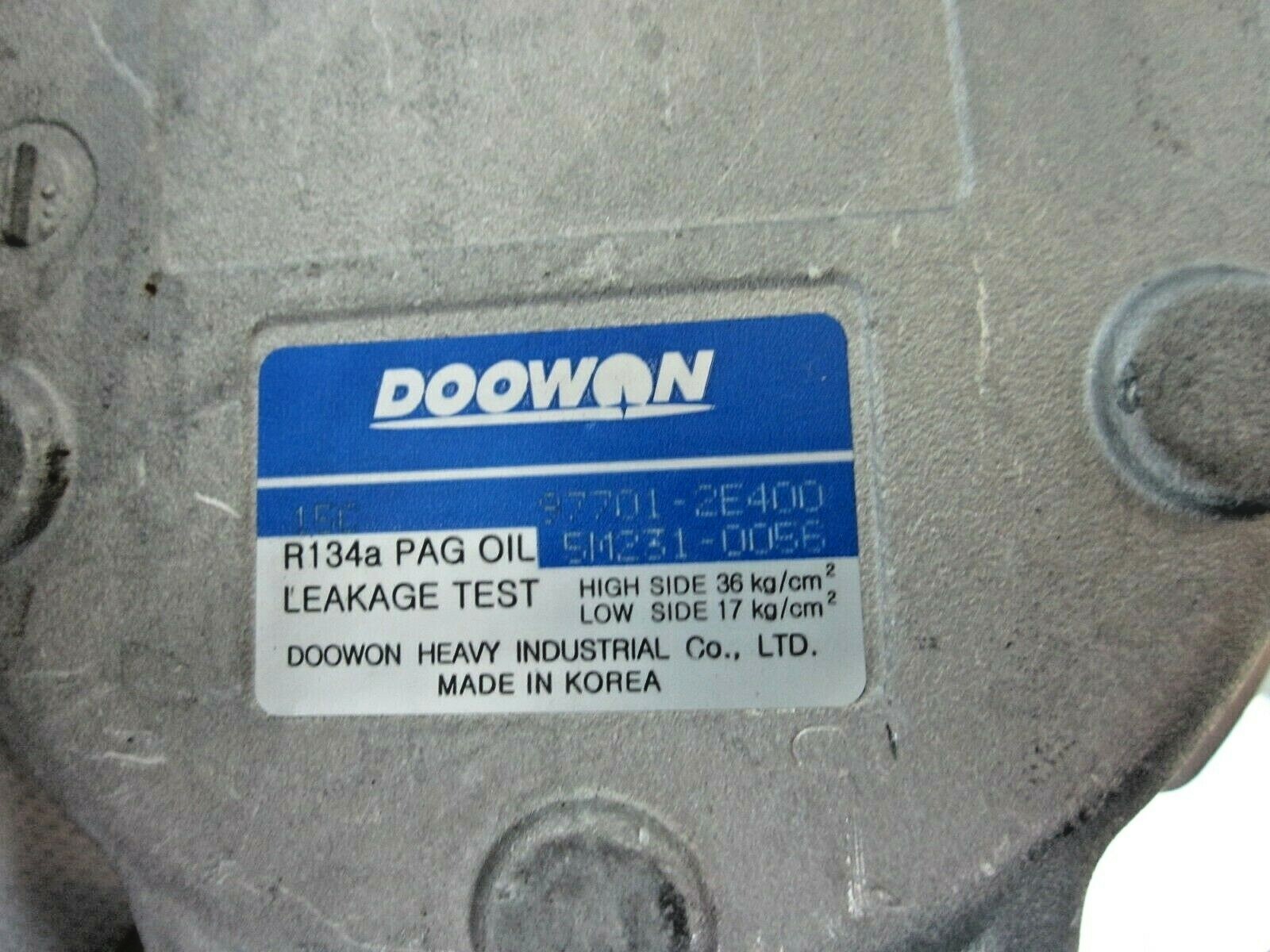 Genuine A/C Compressor w/ Clutch for 08-09 TUCSON 08-10 SPORTAGE 2.0 ...