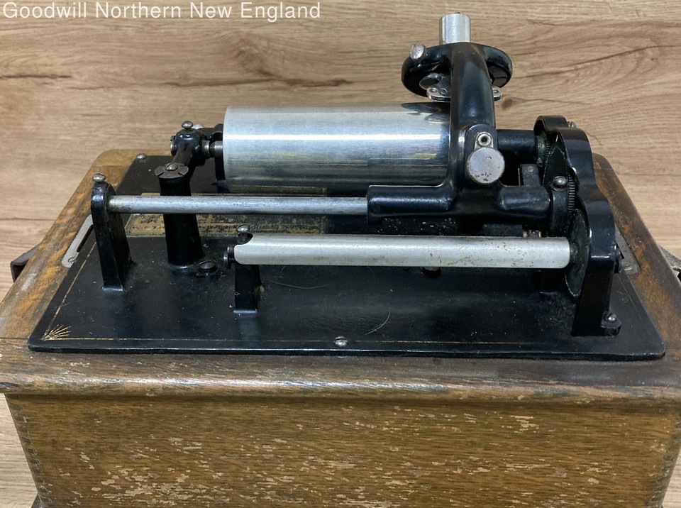 Antique Edison Standard Phonograph Bundle W/Horn & Crank Parts Repair ...
