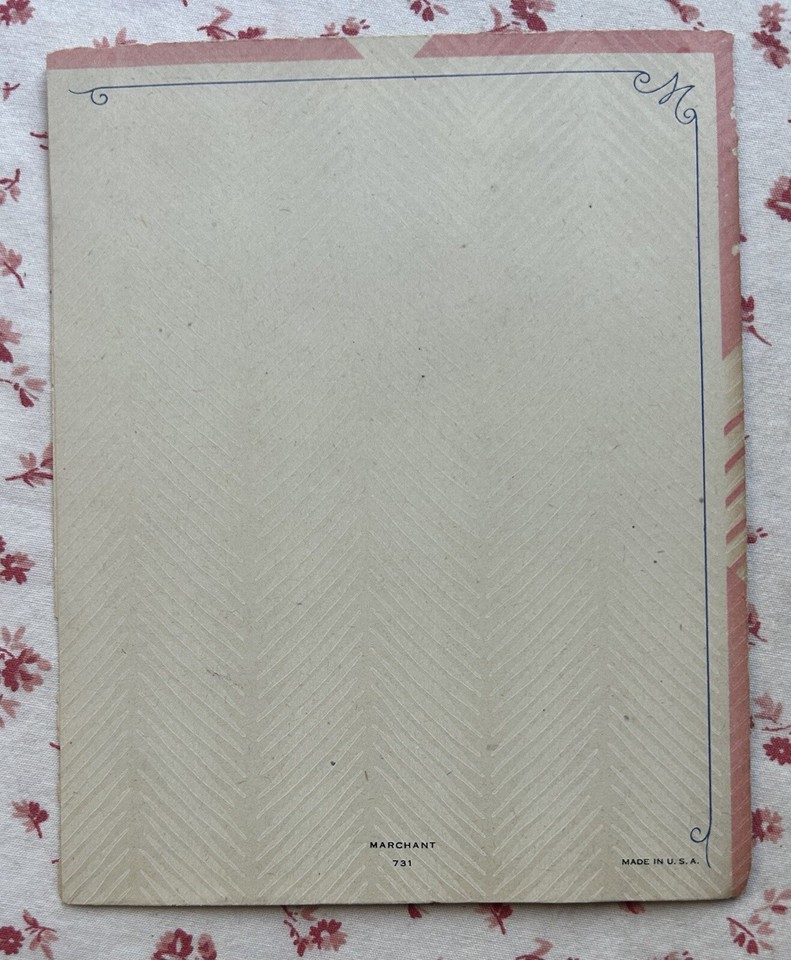 Vintage 1940s UNUSED Anniversary Wishes for Mother & Dad Treble Clef ...