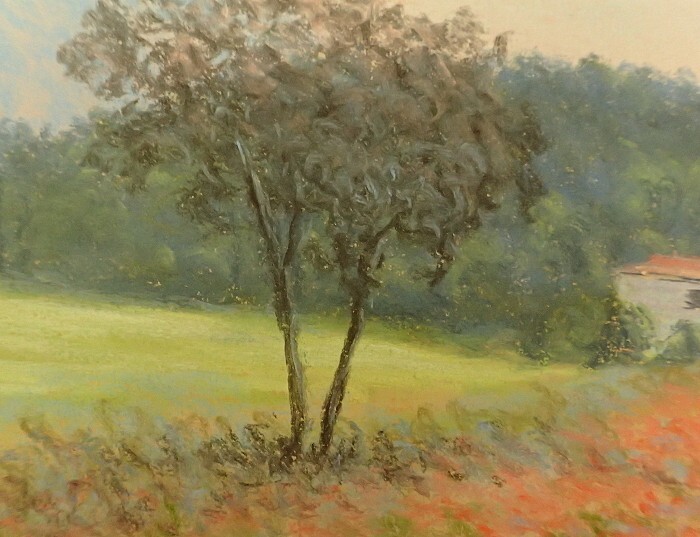 Rodolphe Planquette Signed Pastel on paper Painting Framed Mountain ...