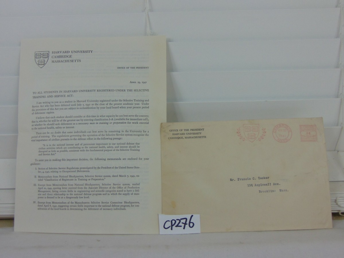 Harvard Acceptance Letter Envelope A Message From Council President,