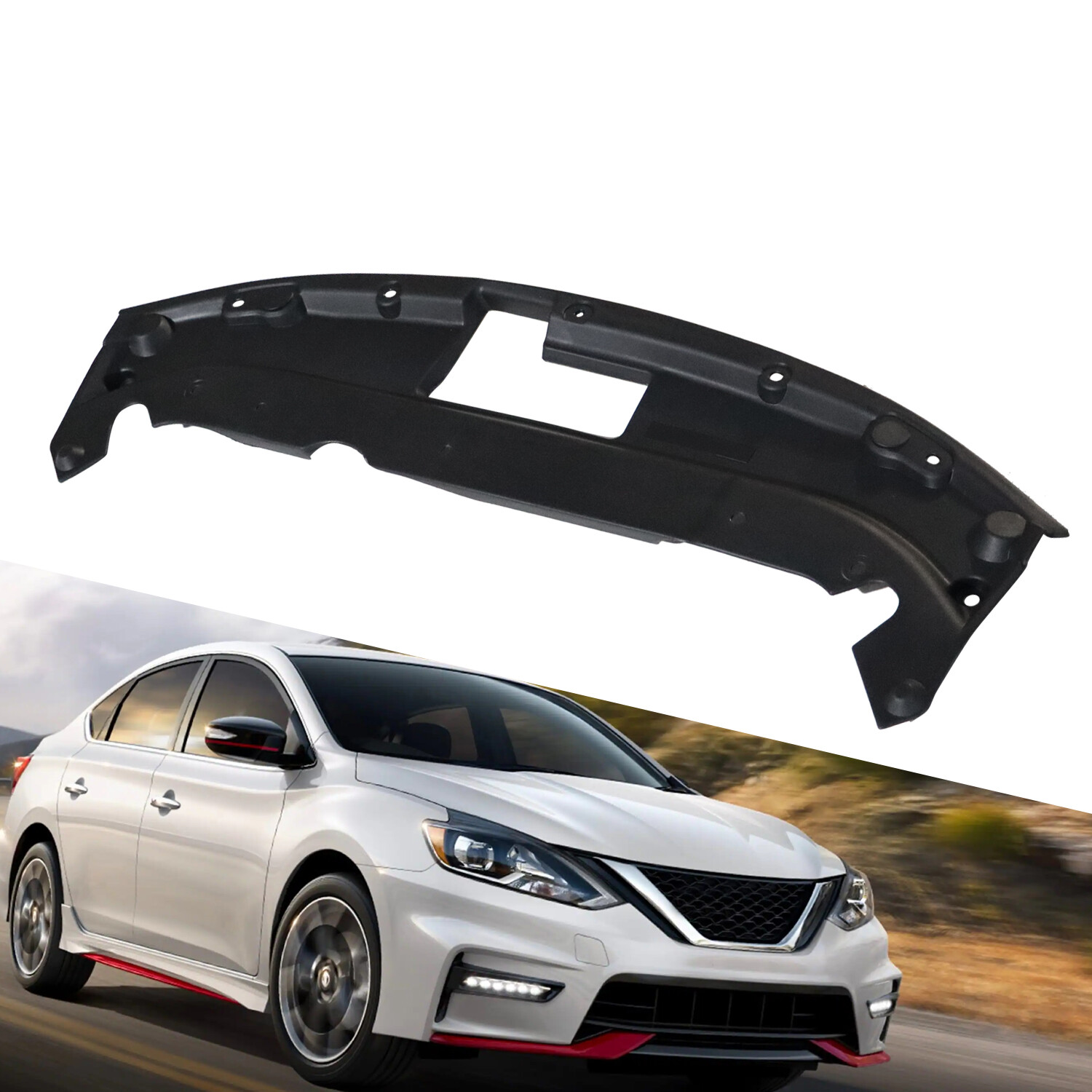Car Front Upper Radiator Support Cover Sight Shield For Nissan Sentra ...