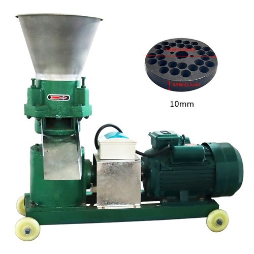 TECHTONGDA 220V Electric Animal Feed Pellet Mill Machine 10mm ...