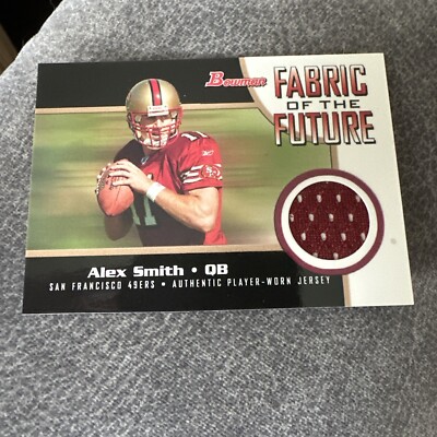 2005 Bowman Football Fabric of the Future Alex Smith San Francisco ...