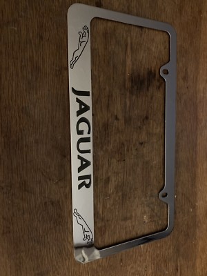(2) Metal CHROME Polished Metal License Plate Frame - Jaguar | eBay
