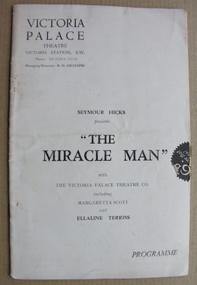 1935 THE MIRACLE MAN Seymour Hicks Ellaline Terriss Margaretta Scott ...