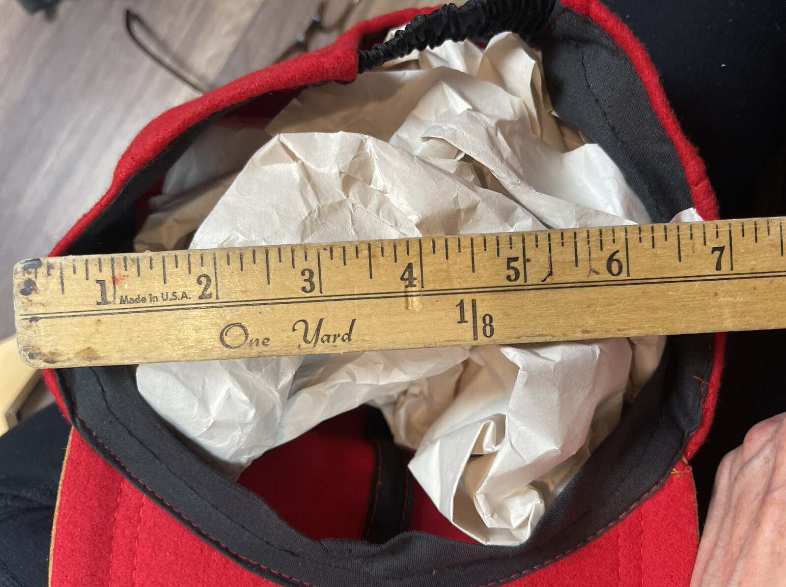 VINTAGE Y2K RETRO RED/TAN BASEBALL CAP LEATHER & WOOL MIX EUC | eBay