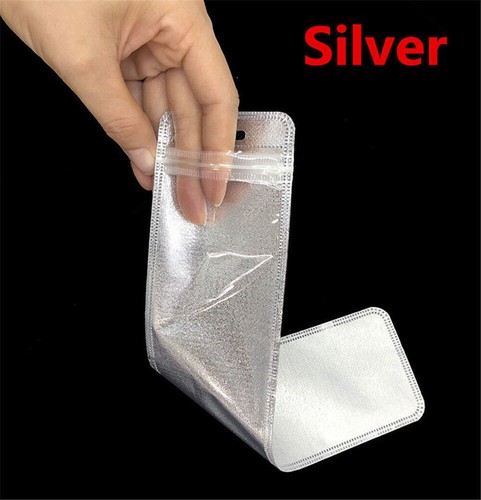 Pack of 100 PVC Plastic Bags Storing Watches Pouch Case (Regular Size ...