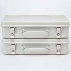 MUJI Steel tool box, approx. width 38.5 x depth 22.5 x height 9.5 cm ...