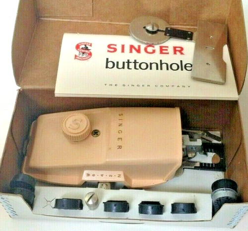 Singer Buttonholer Automatic Buttonhole Stitch Attachment in Box ...