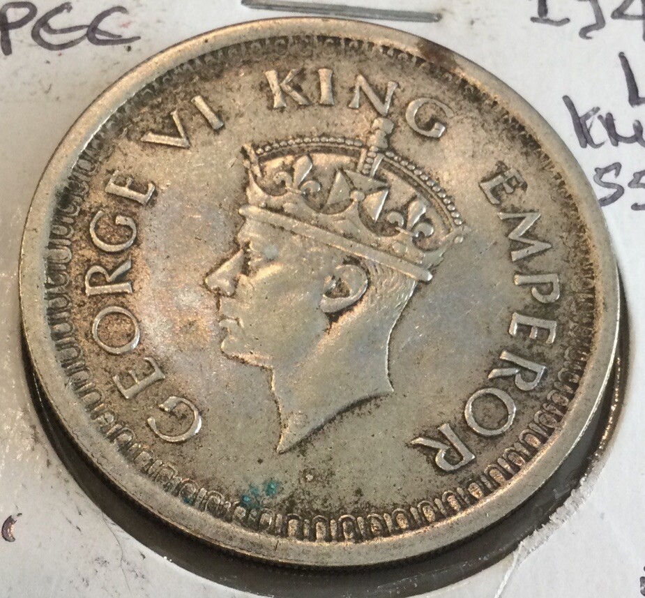 India 1944-L Rupee Km#557 Silver Coin Circ But High Grade See Pics! | eBay