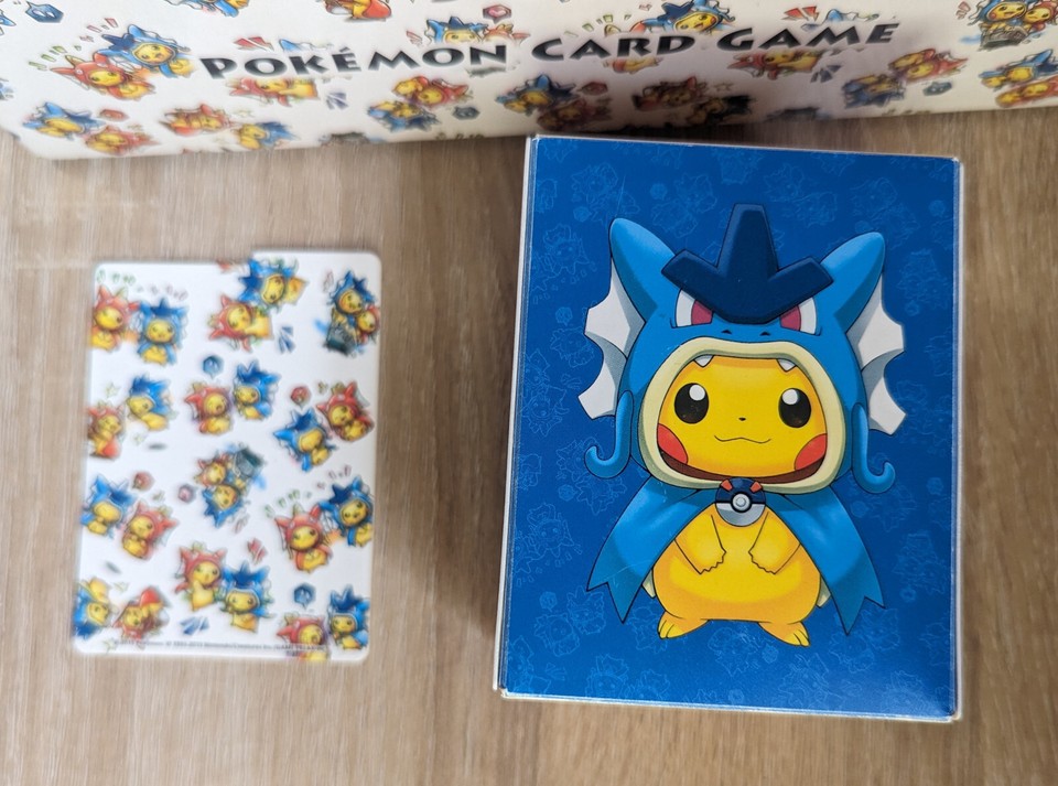 Pokemon Center Magikarp Gyarados Poncho Pikachu Box Deckbox Only XY ...