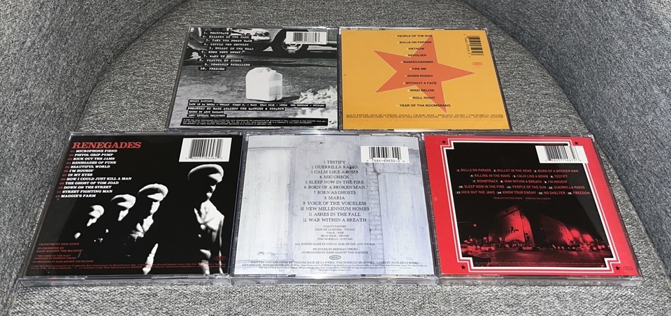 Rage Against The Machine 5 CD Lot RATM, Evil Empire, Renegades, Battle ...