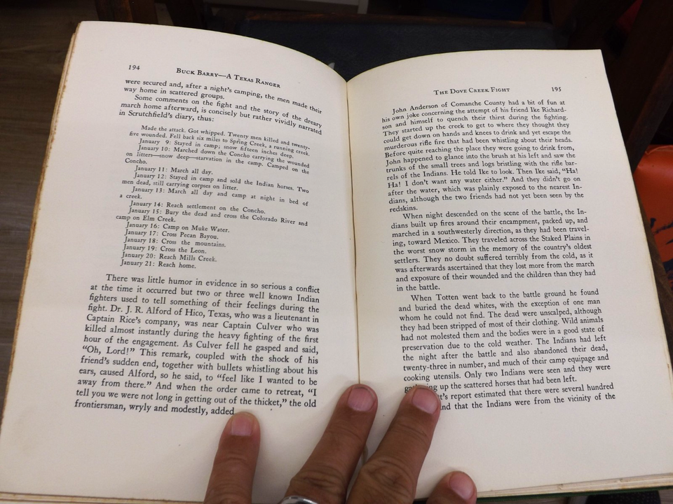 BUCK BARRY TEXAS RANGER 1932 First Edition HB Signed by JAMES GREER 254 ...