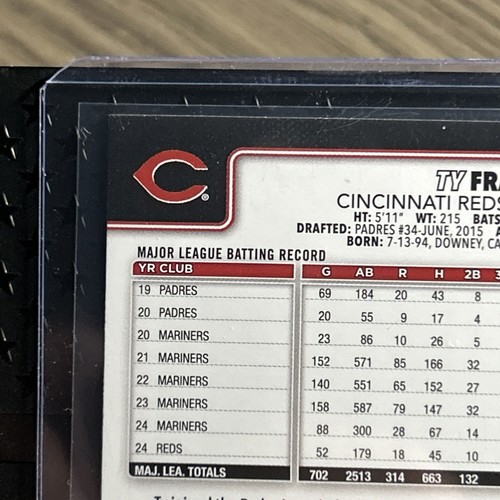 TY FRANCE 2025 Topps #227 Sand Glitter Foil Cincinnati Reds | eBay