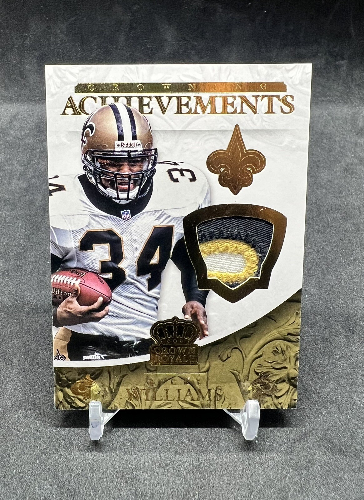 Ricky Williams - Saints - 2015 Crown Royale Crowning Achievements LOGO ...