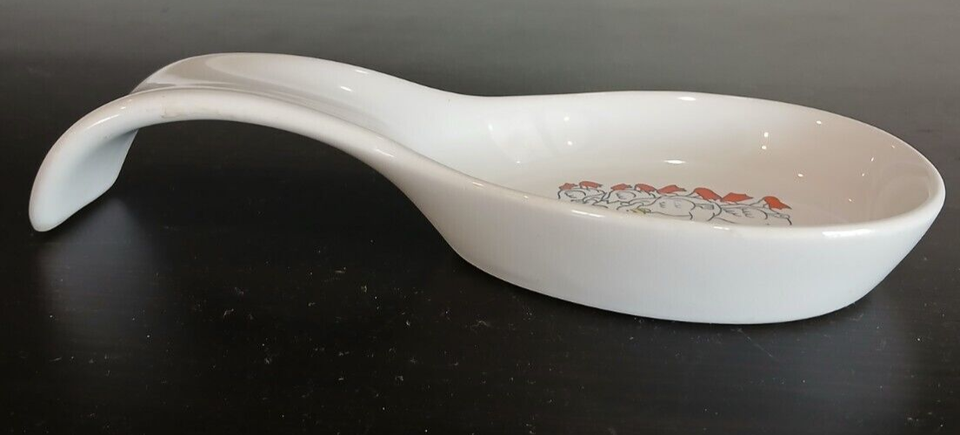 Rare Country Farmhouse Rustic Duck Goose Ceramic Spoon Rest 7.5" Long ...
