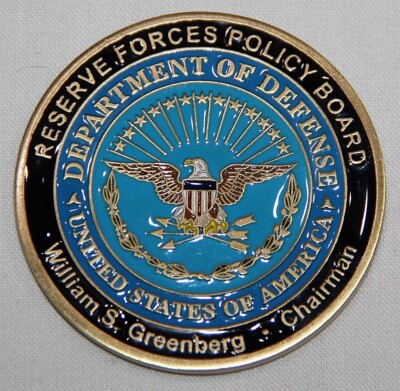 RESERVE FORCES POLICY BOARD SECRETARY OF DEFENSE CHALLENGE COIN | eBay